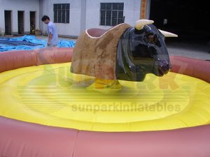 Inflatable Rodeo Mechanical Bull | Round Mattress