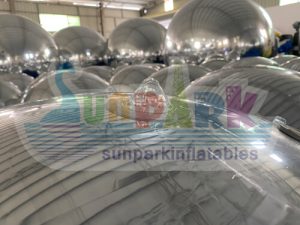 Inflatable Reflective Ball | 100cm Silver Sphere | China