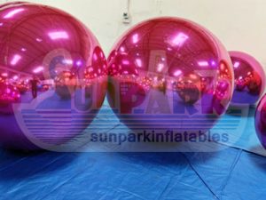 Pink Inflatable Chrome Orb | Giant Mirror Chrome