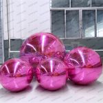 Pink Inflatable Chrome Orb | Giant Mirror Chrome