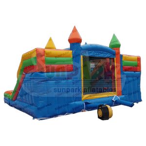 Rainbow Dual Slide Combo | Crossover Water Slide Unit